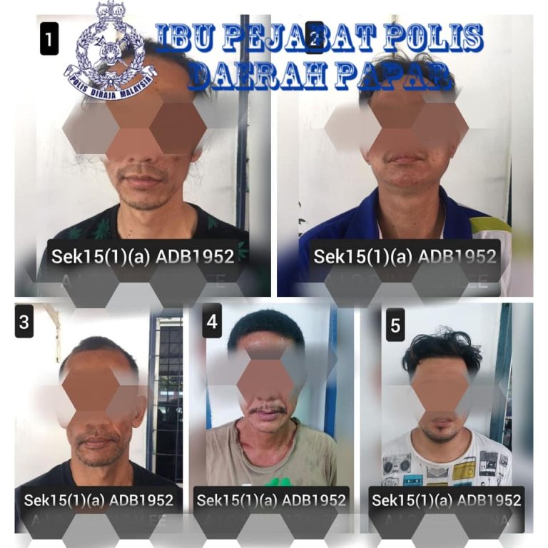 7 Penagih dadah ditahan di Papar